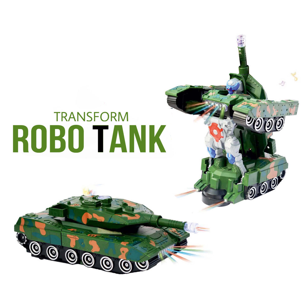 Transform Robo Tank with Light & Music – Kezam toys